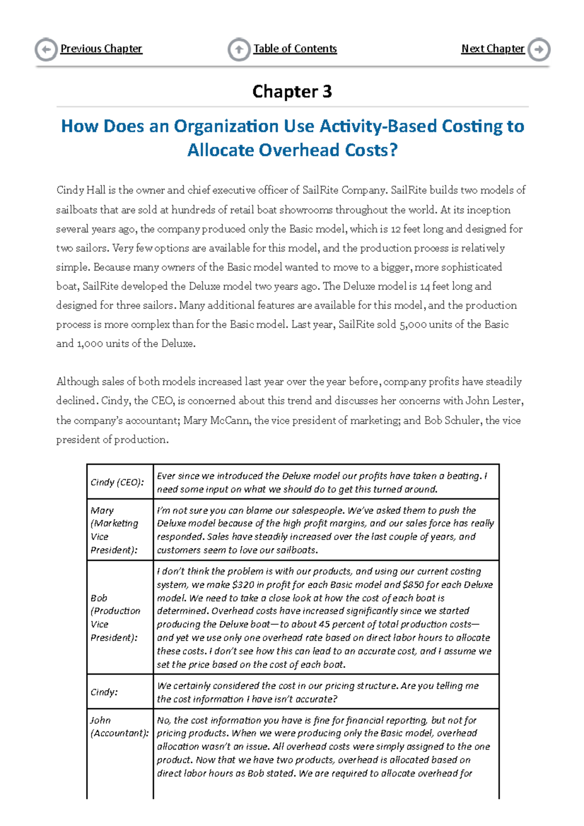 Accounting for Managers-Chapter-9 - ####### Previous Chapter Table of ...