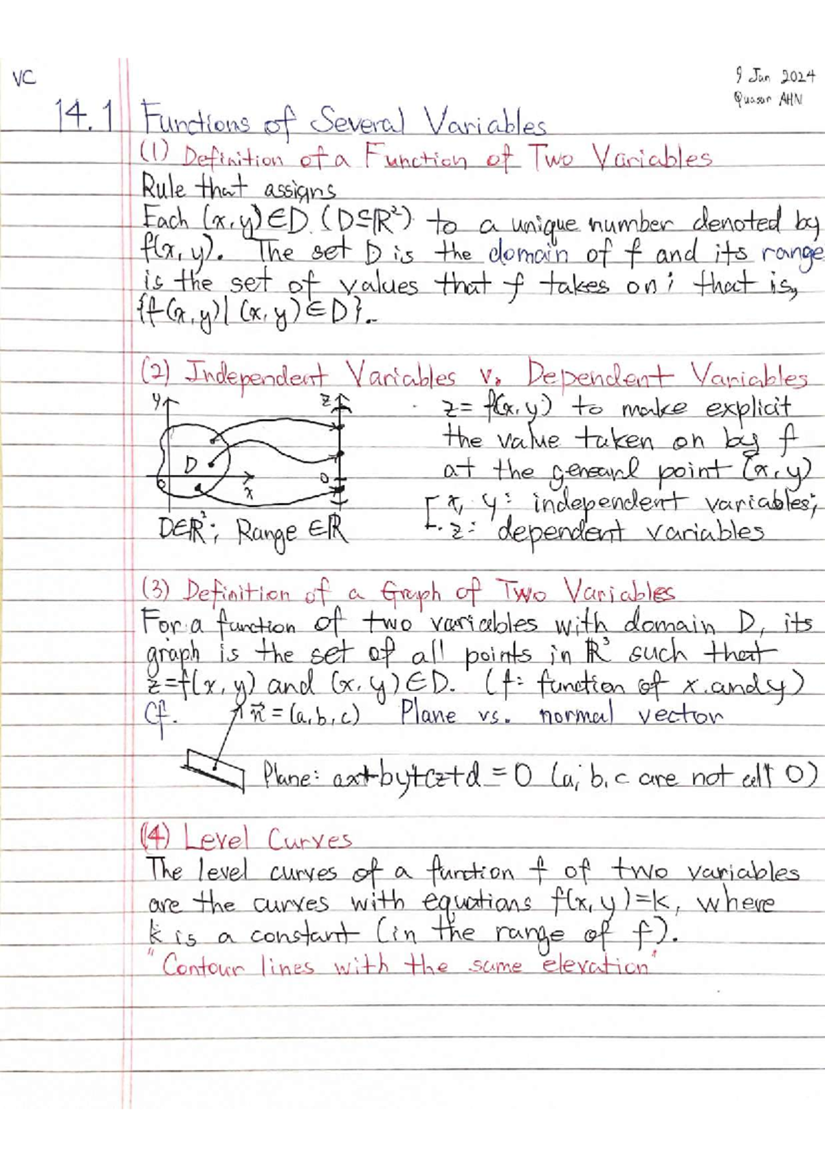 Chapter 14 - Notes - Vector Calculus - Studocu