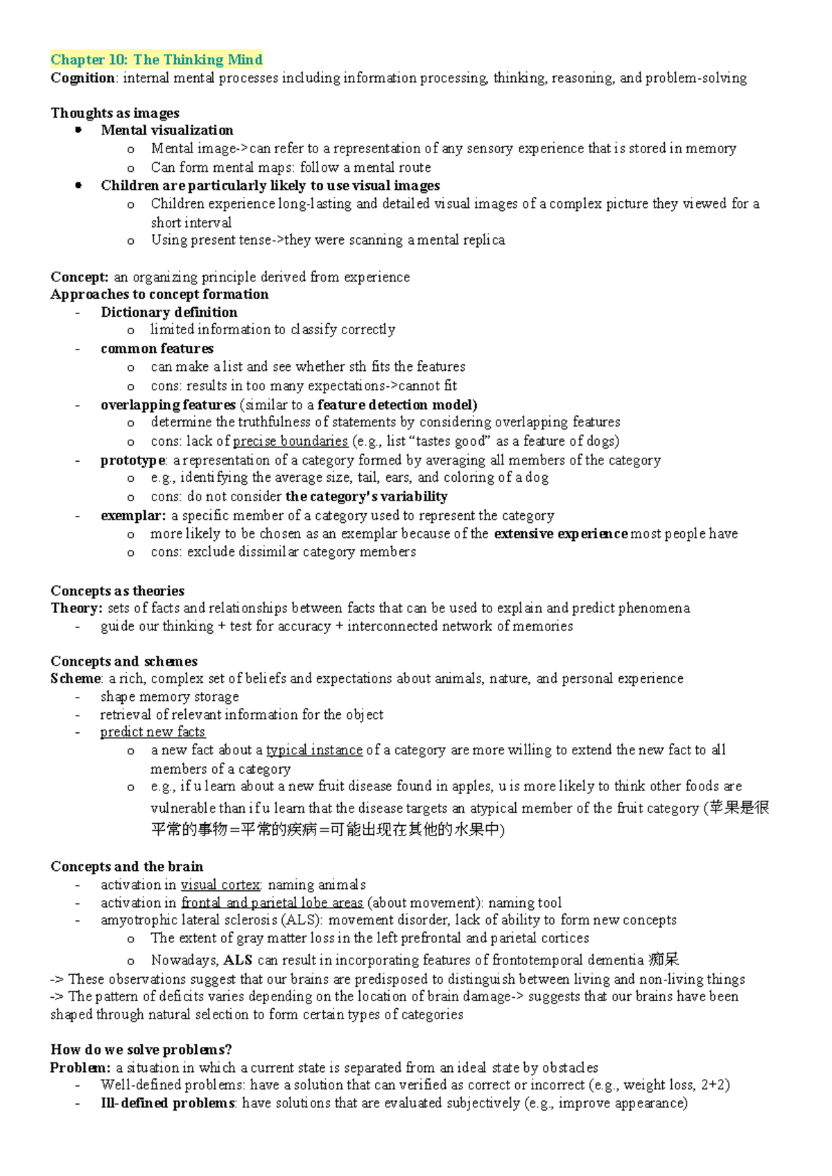 Chapter 10-11 - Summary Discovering Psychology - Chapter 10: The ...