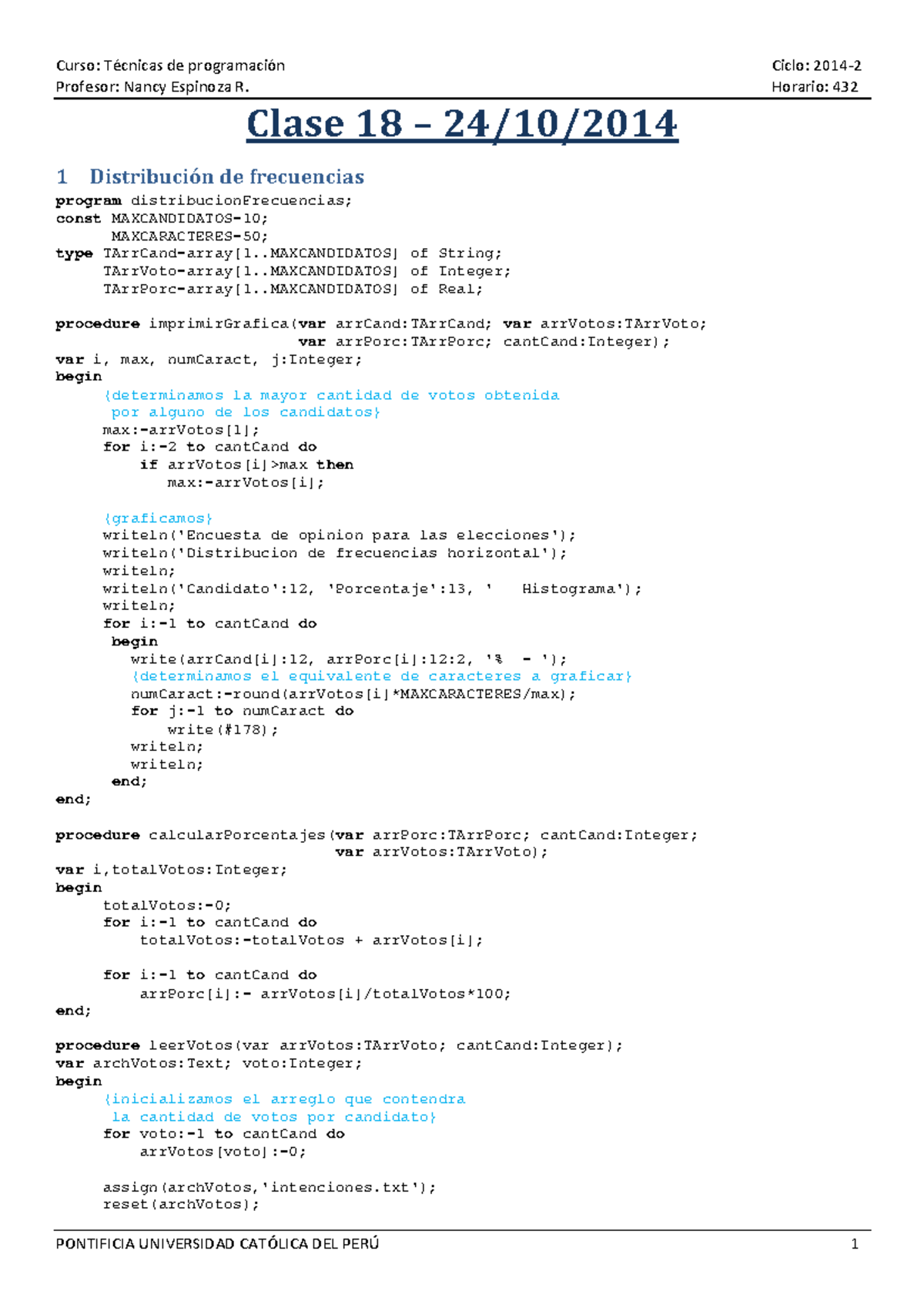 18 Ejercicios Clase Viernes 24 10 - Curso: Técnicas de programación ...