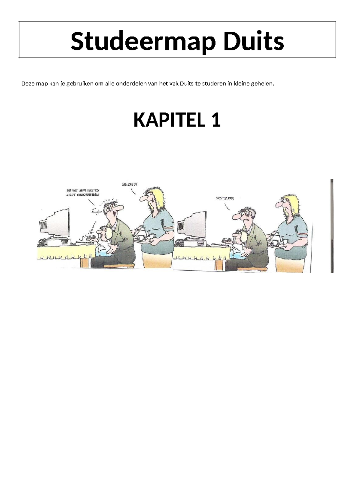 Studeermap Duits Kapitel 1 Final - Studeermap Duits Deze map kan je ...