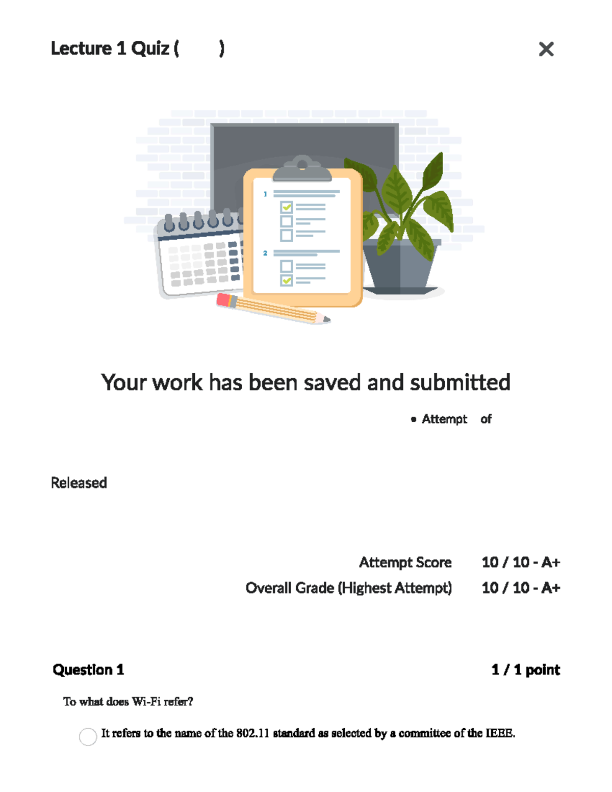 Wireless Quiz01 - CST8317 - Studocu