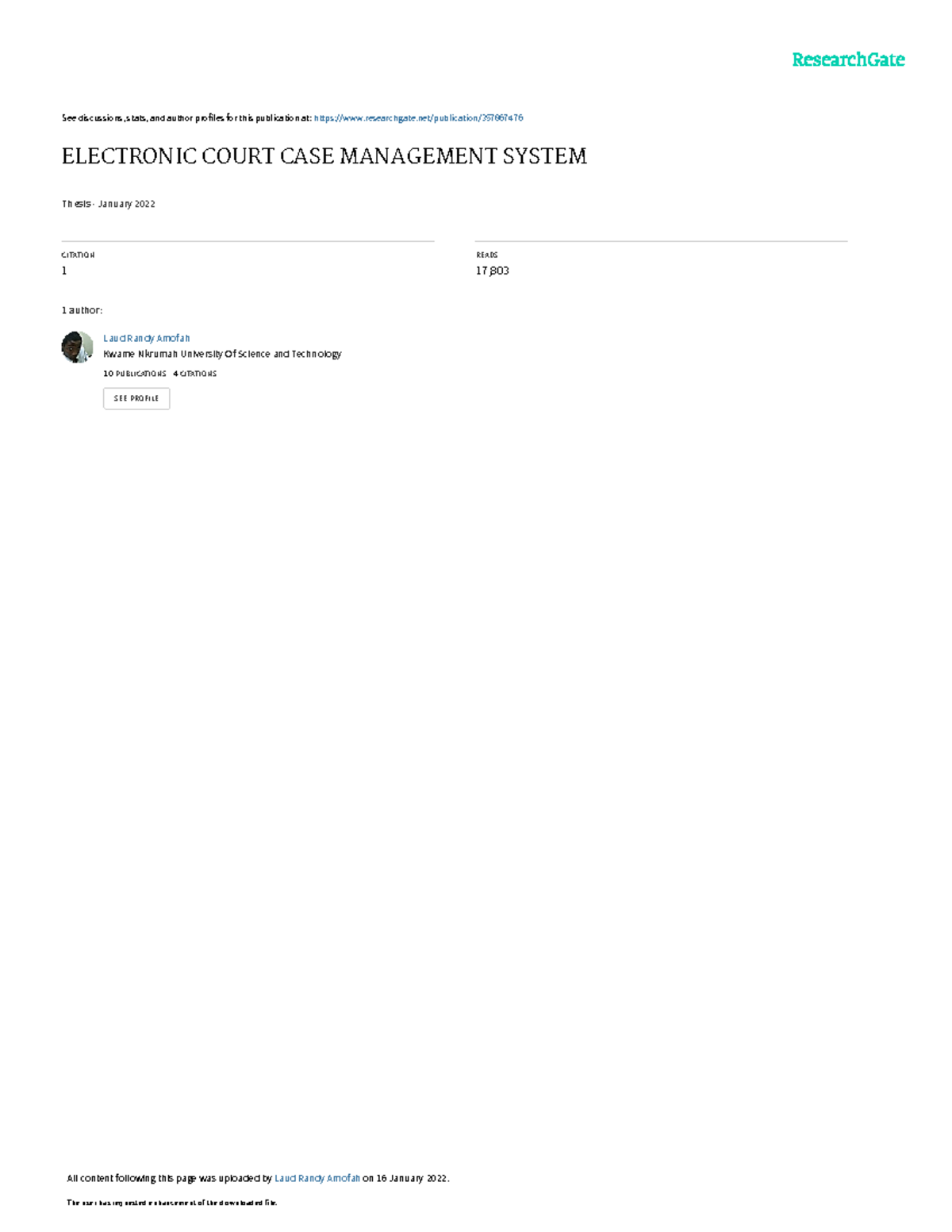 Electroniccourtcasemanagementsystem - See discussions, stats, and ...