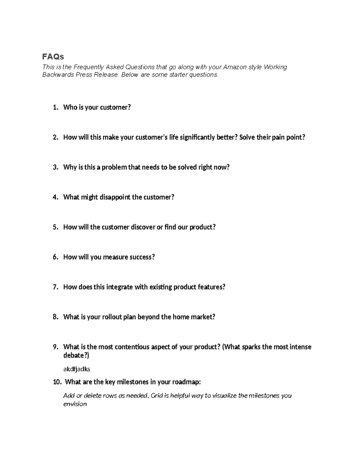 FAQs template - FAQs This is the Frequently Asked Questions that go ...