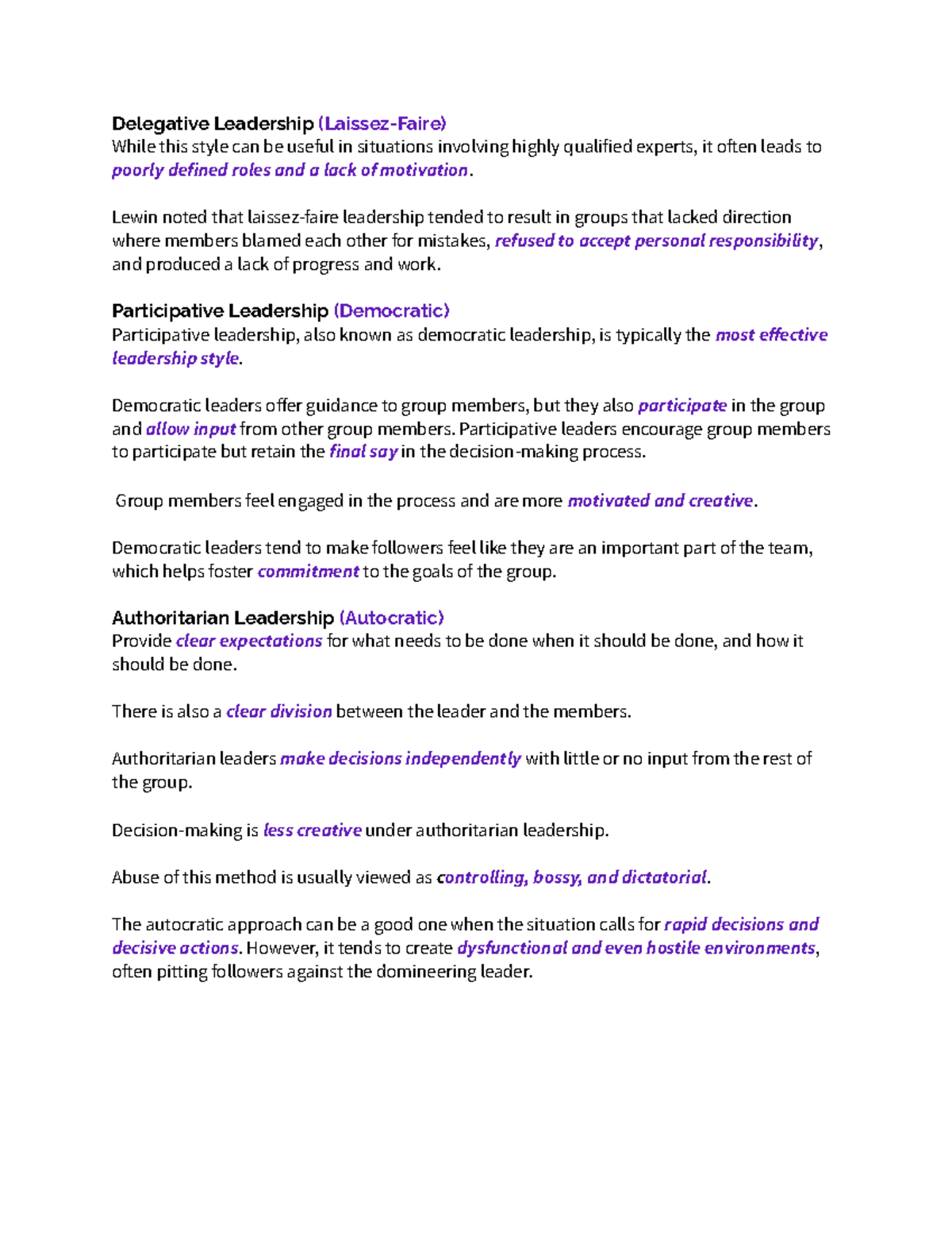 Types OF Power COMM 101 - Notes for Cindy Roper's Exam 3 and Final ...