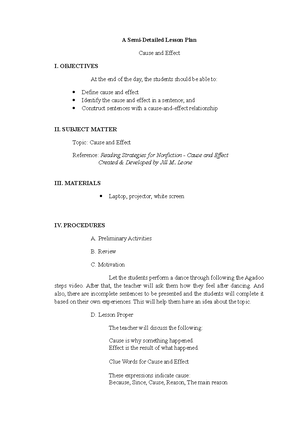 Common Noun and Proper Noun Semi-detailed Lesson Plan - Semi- Detailed ...