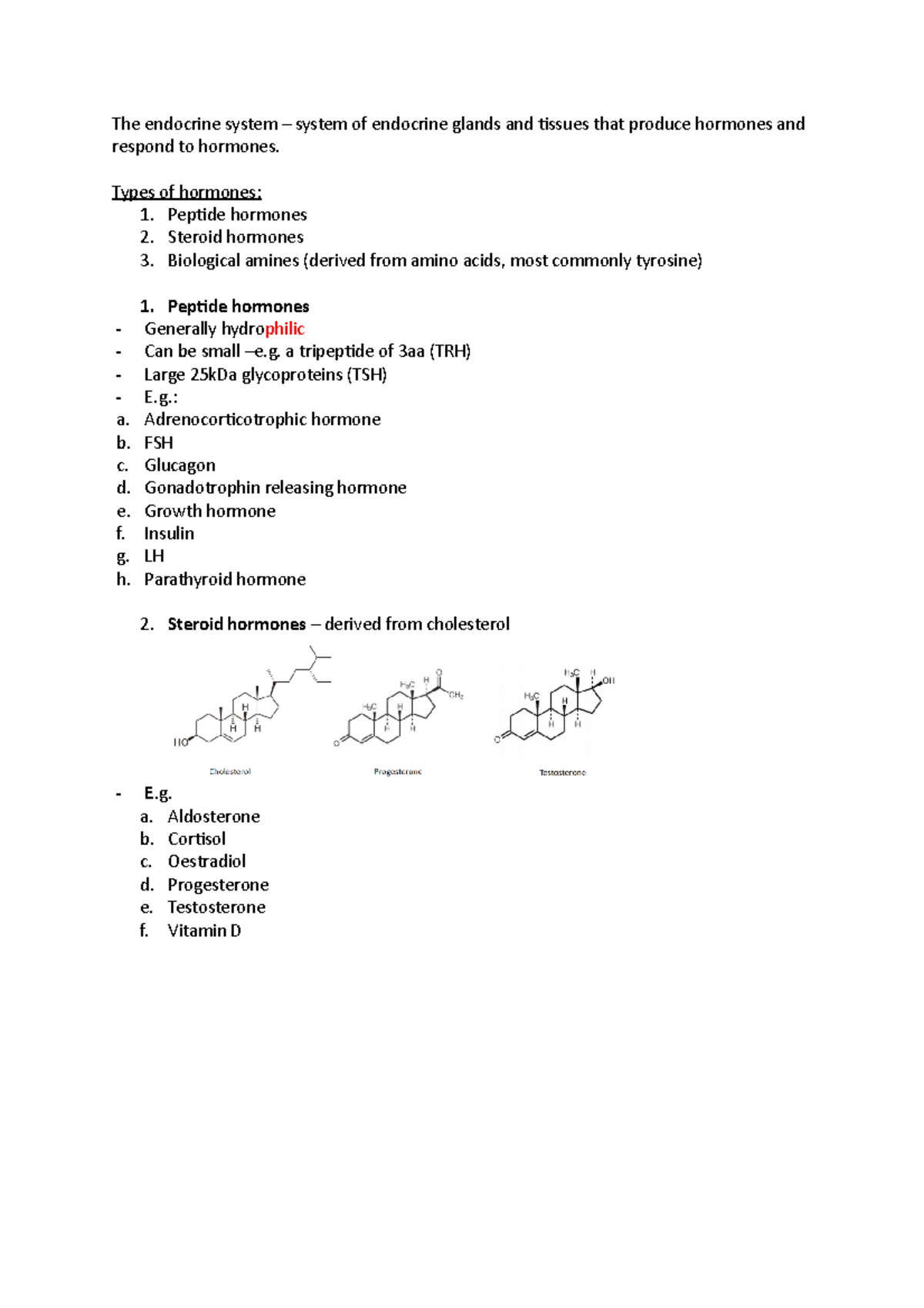 L1 The endocrine system - The endocrine system – system of endocrine ...