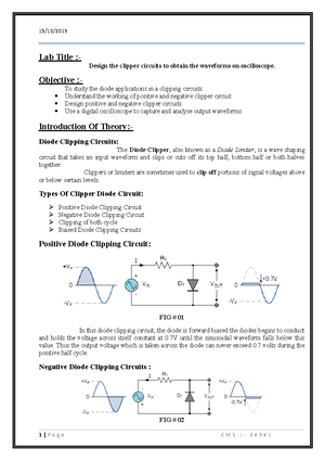 Lab # 002 - Best lab report - 01/10/ Lab Title :- To analyse the ...