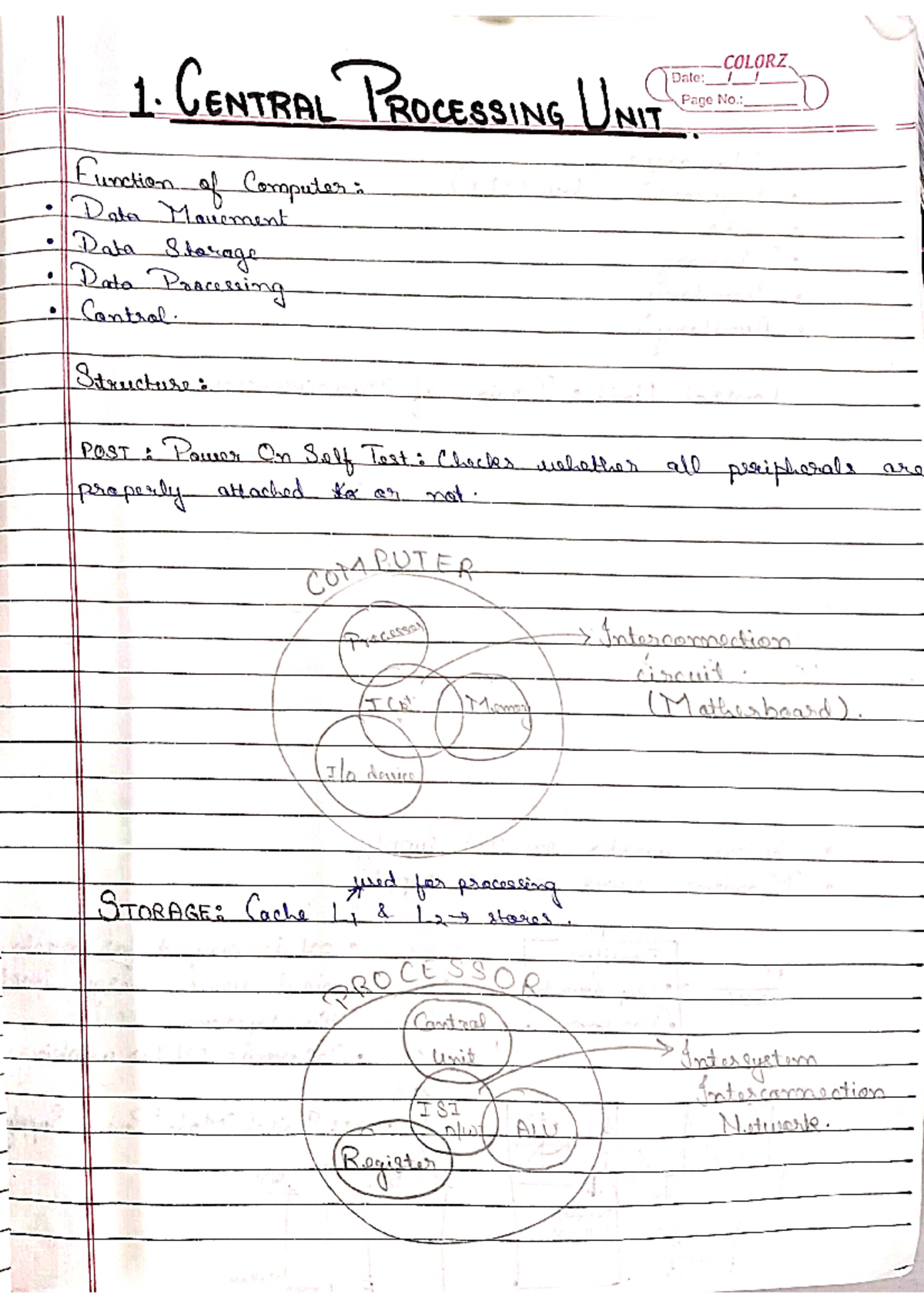 COA Notes - Pradeep Yadav - B.tech - Studocu