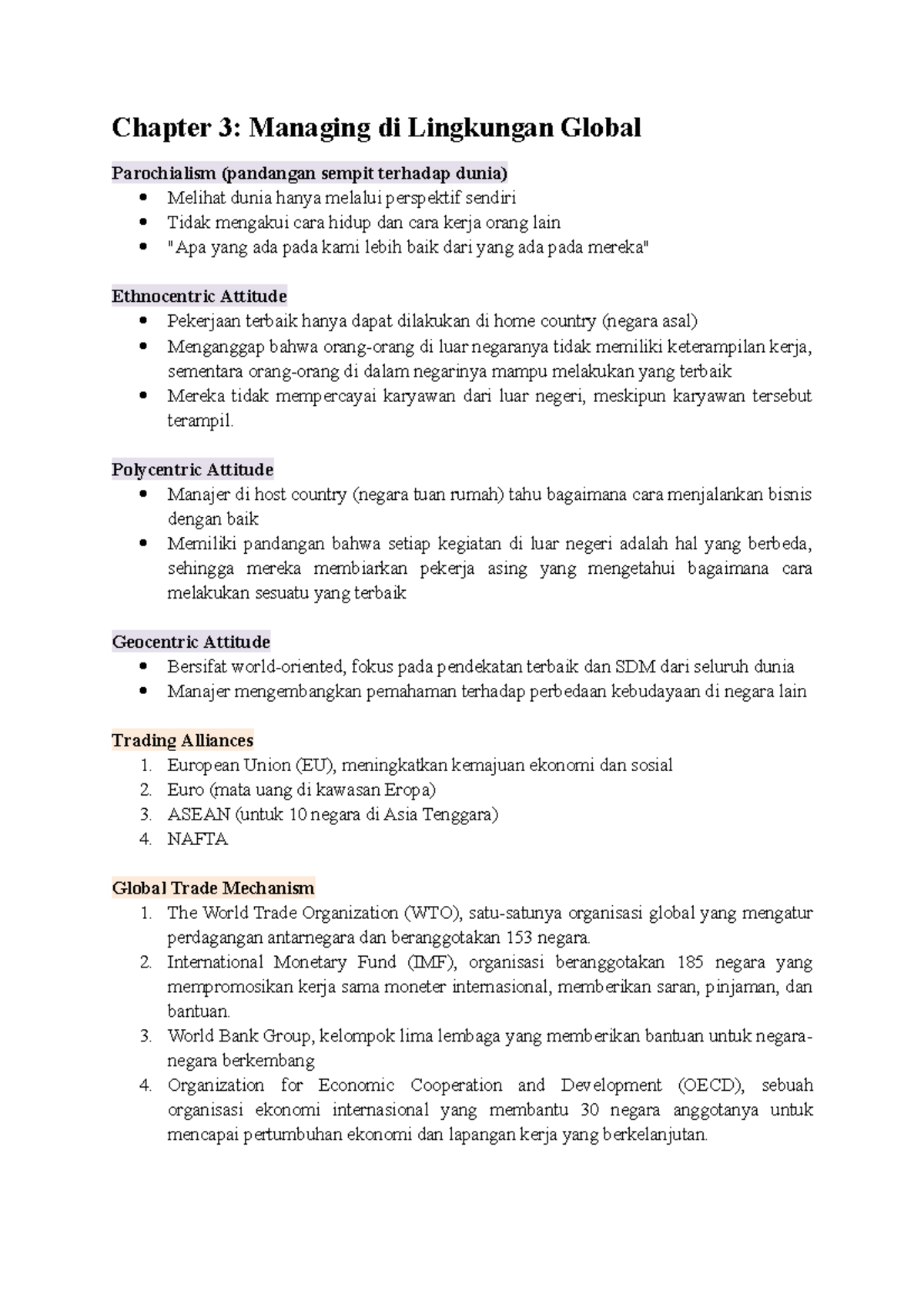 Pengantar Manajemen Managing di Lingkungan Global - Chapter 3: Managing ...