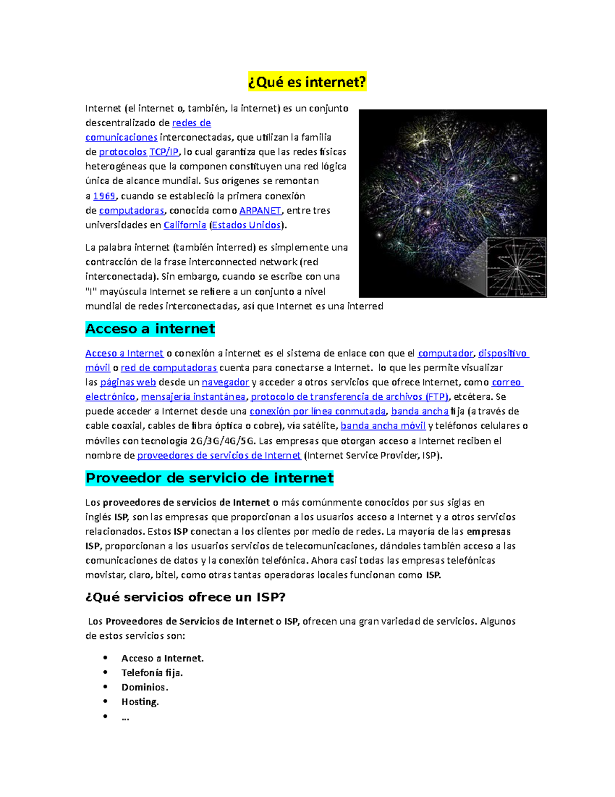 Qué es internet - conceptos básicos de internet - ¿Qué es internet ...