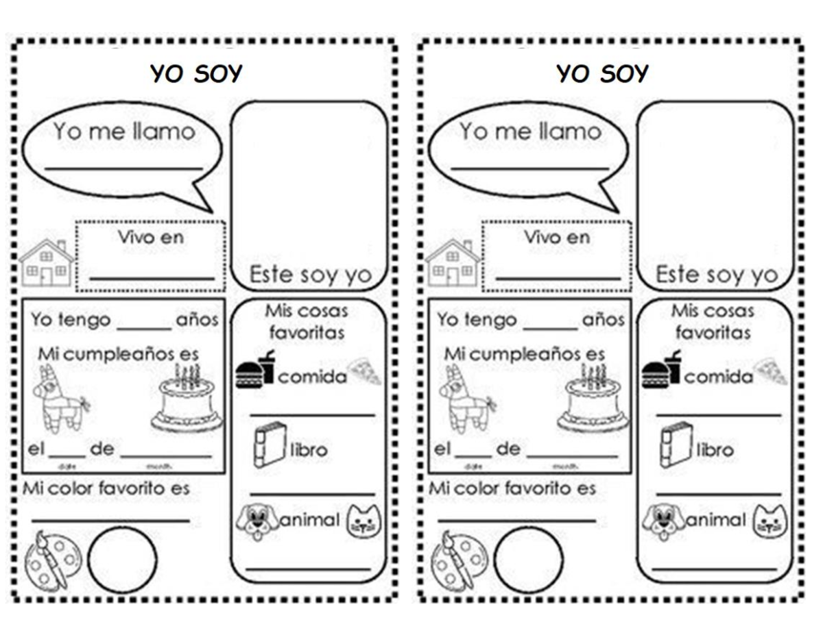 Ejercicios Lenguajes - YO SOY YO SOY Yo me llamo Yo me llamo Vivo en ...