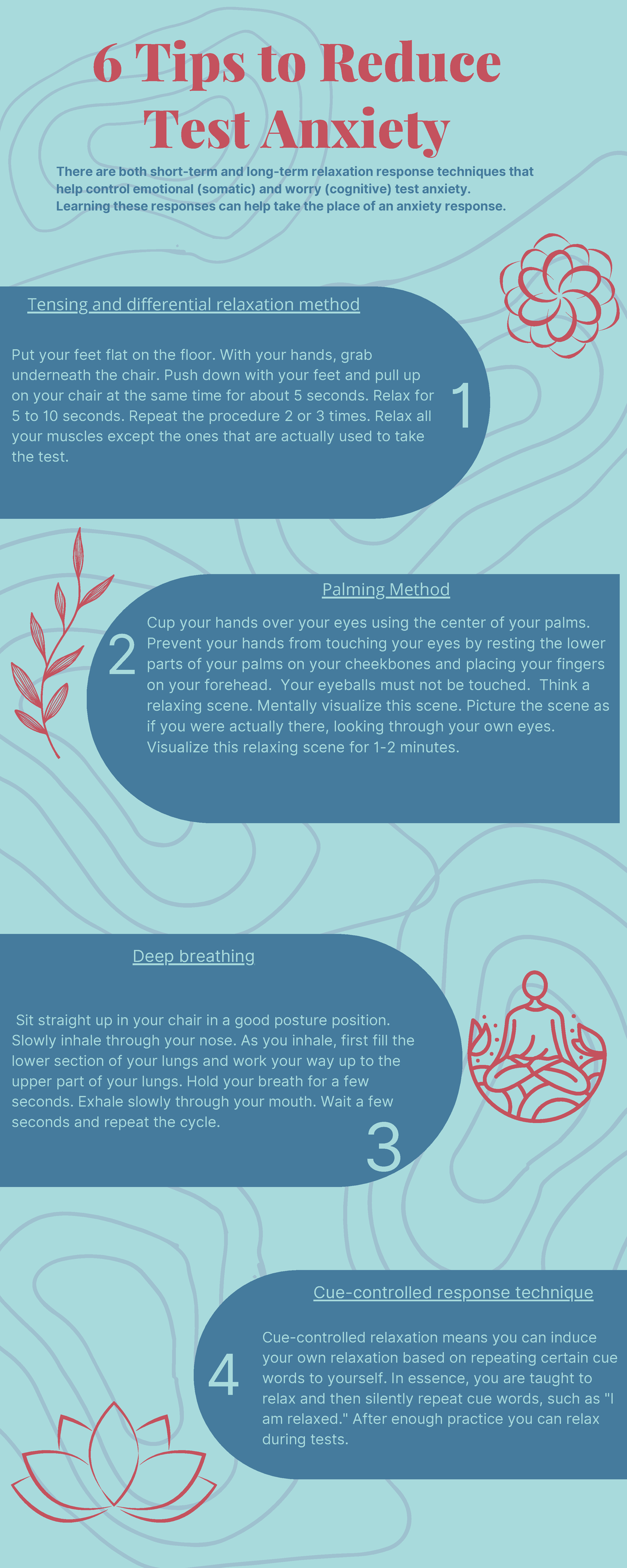 6 Tips to Reduce Test Anxiety - 2 Cup your hands over your eyes using ...