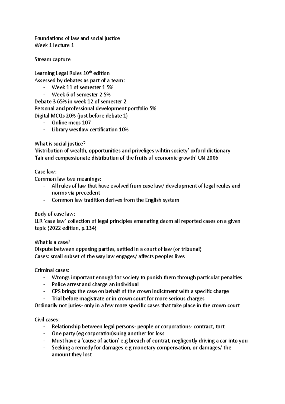 1 Legal foundations - Basics - Foundations of law and social justice ...