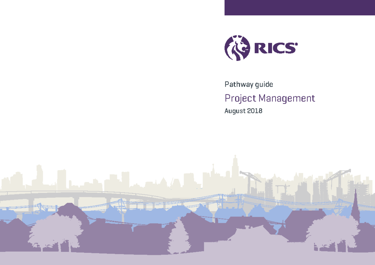 Project management pathway guide chartered rics - Project Management ...
