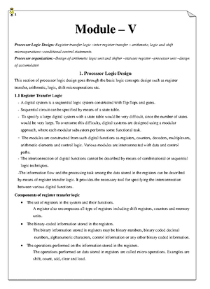 Computer Organization And Architecture Syllabus-KTU-S4-CSE - Kerala ...