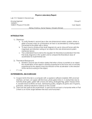 Lab #1 - Tumble Buggy - phys111 - Tumble Buggy Lab Objec0ve: Understand ...