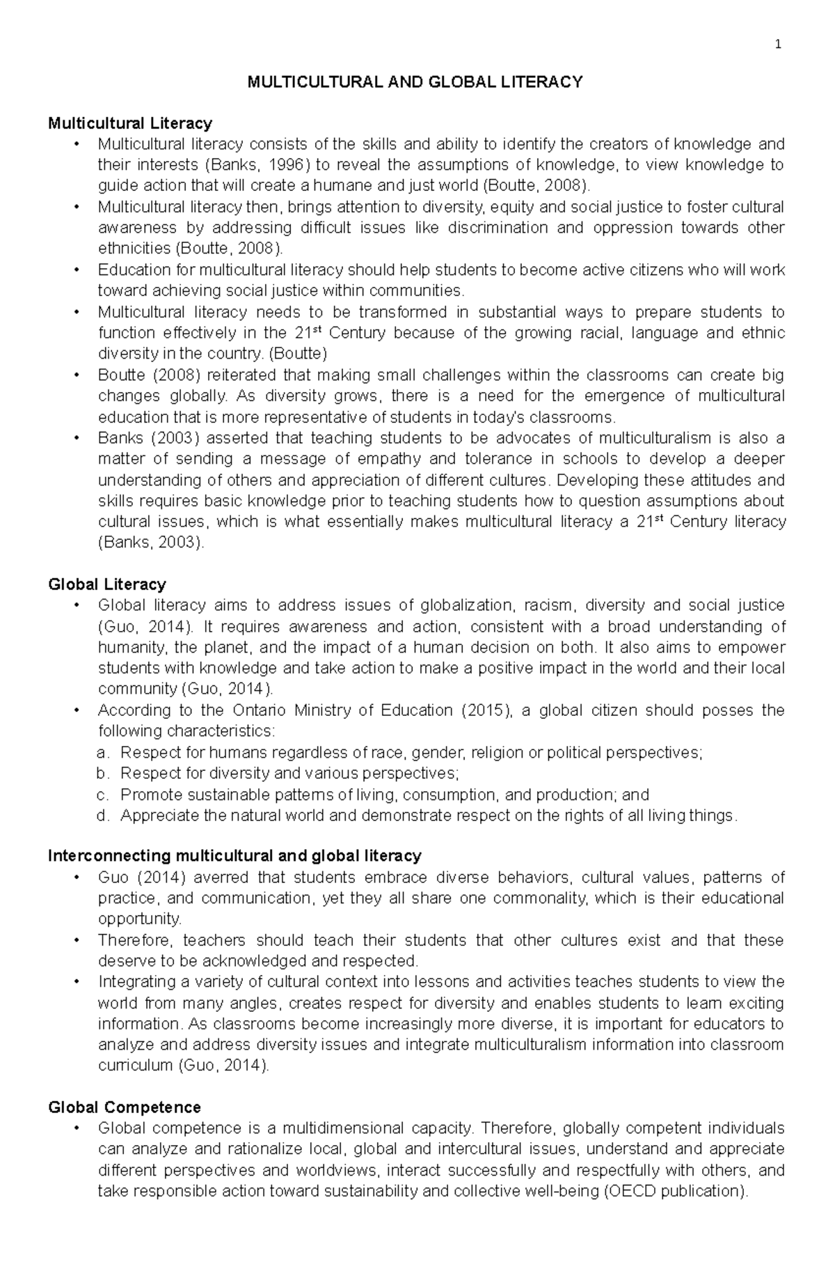 Building and Enhancing New Literacies - MULTICULTURAL AND GLOBAL ...