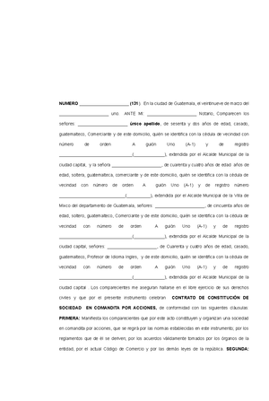 declaración jurada unilateral de derechos de posesión de bien inmueble rustico - NUMERO - Studocu