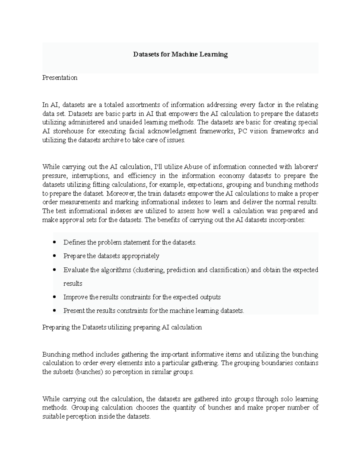 Datasets for Machine Learning - Datasets for Machine Learning ...