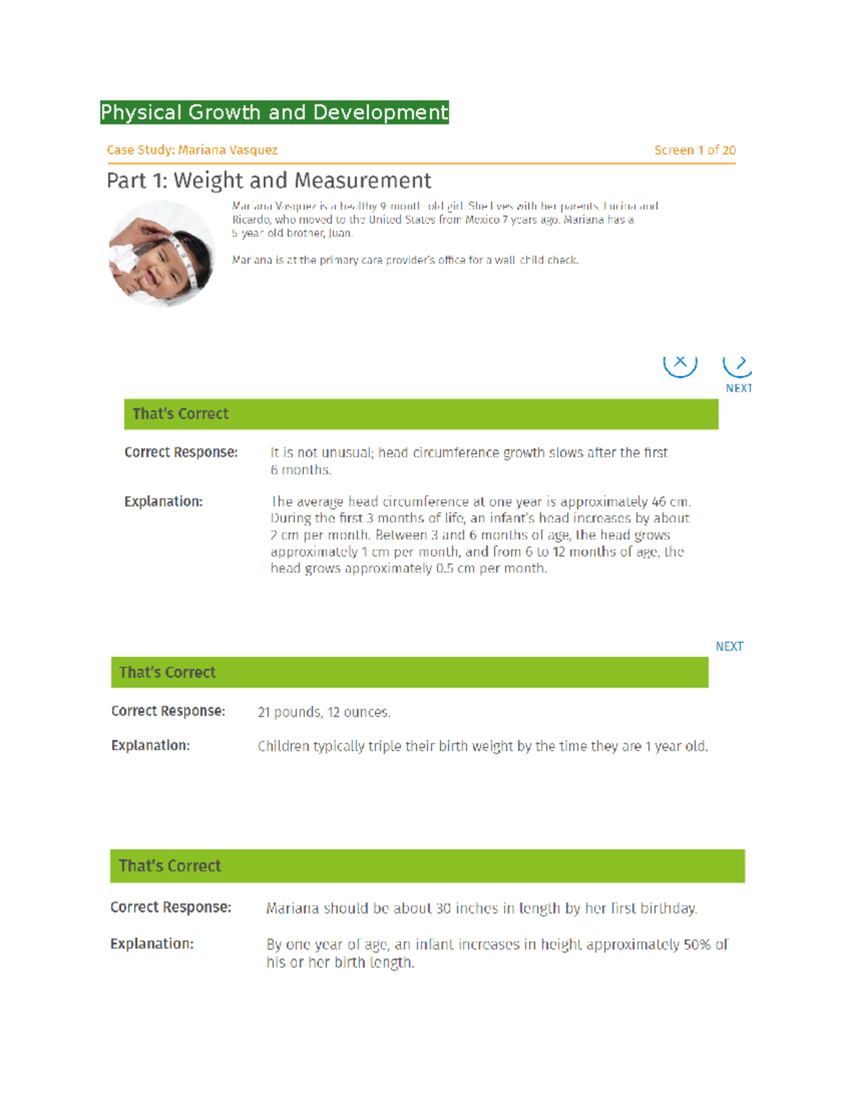 Physical Growth and Development Mariana Vasquez - Physical Growth and Development Case Study ...