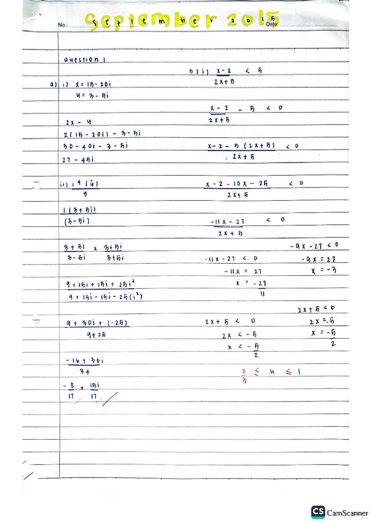 Mat133 Final Assessment September 2015 Pre Calculus Studocu