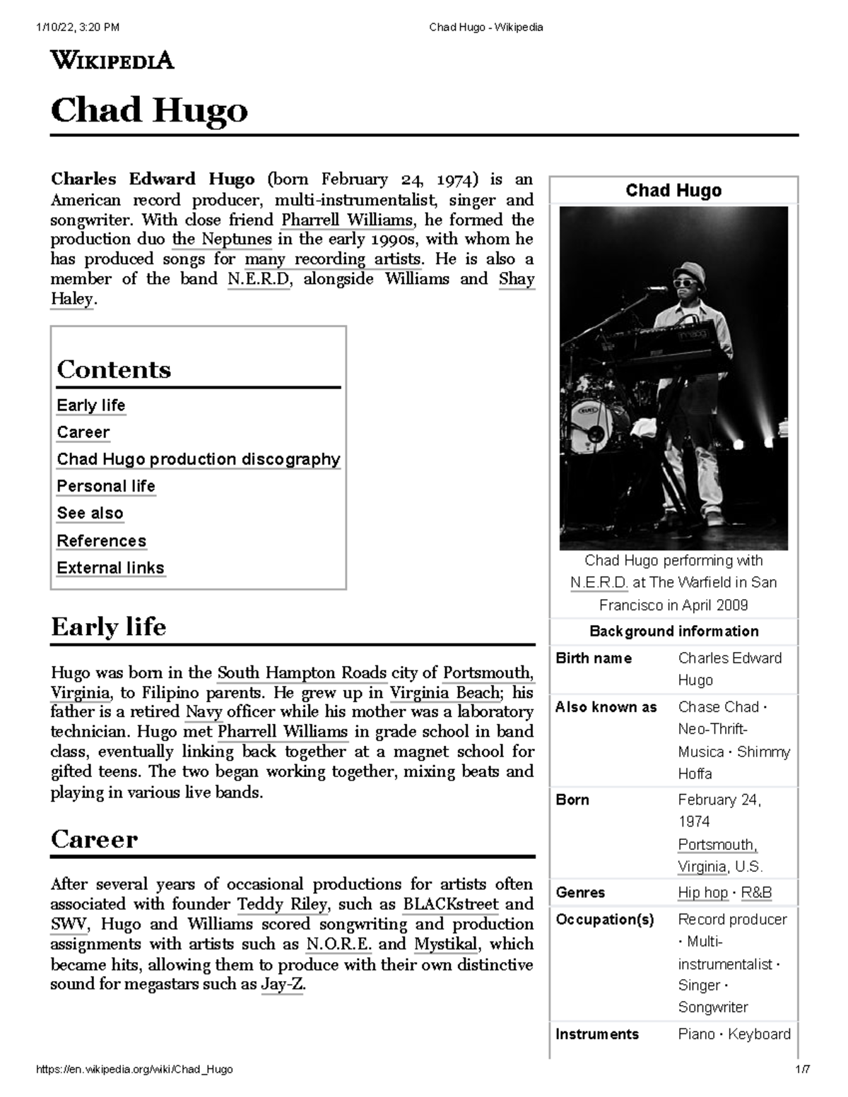 Chad Hugo - Wikipedia Chad Hugo - Wikipedia Chad Hugo - Wikipedia ...