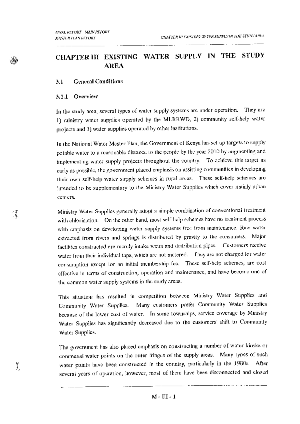 MERU WATER SUPPLY - B.ENG Civil engineering - Studocu