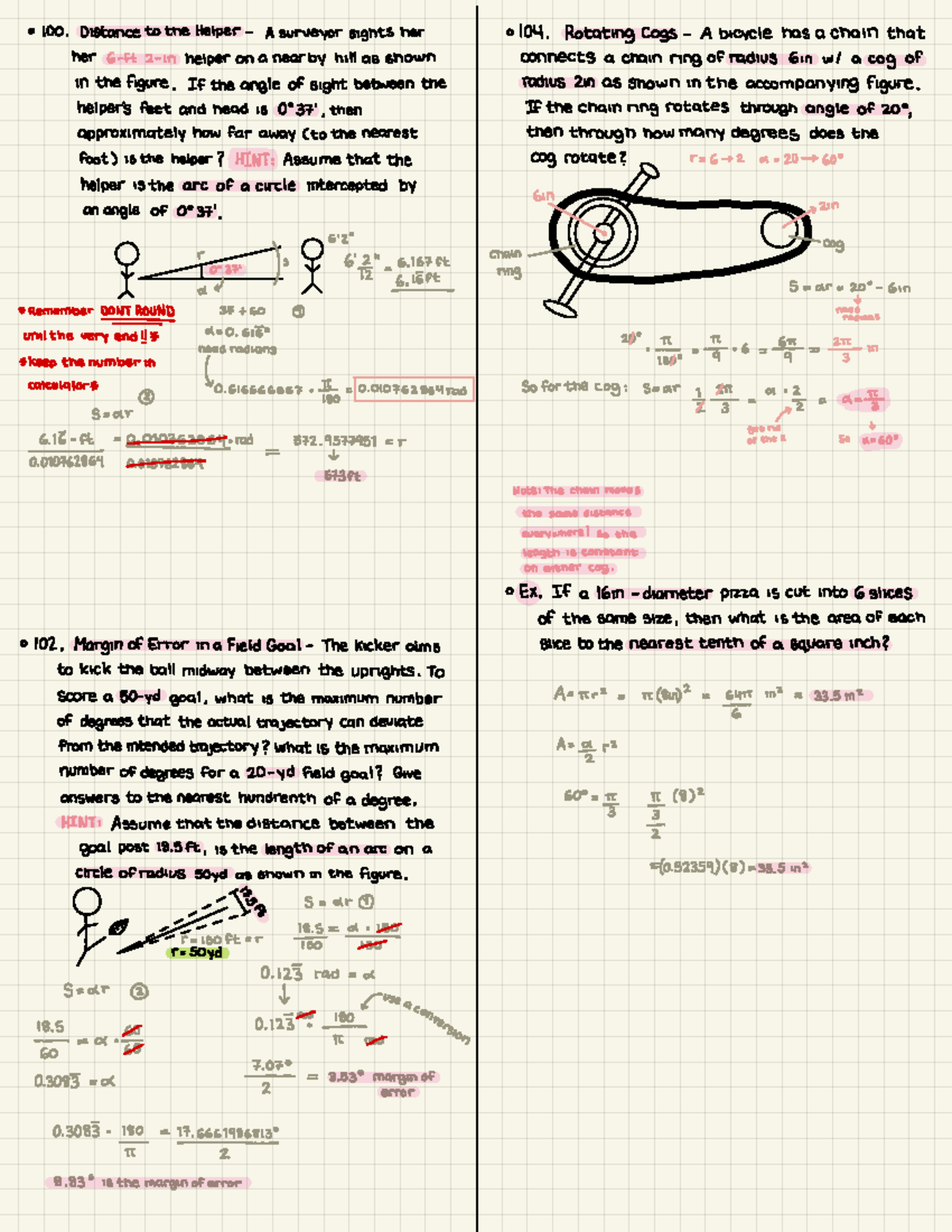 Math-104 3 - Easy to understand notes for Trigonometry - ç 100 ...