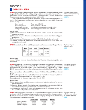 Ch07 - accounting principles - CHAPTER 7 PROBLEMS: SET C P7-1C Milroy Company’s chart of ...