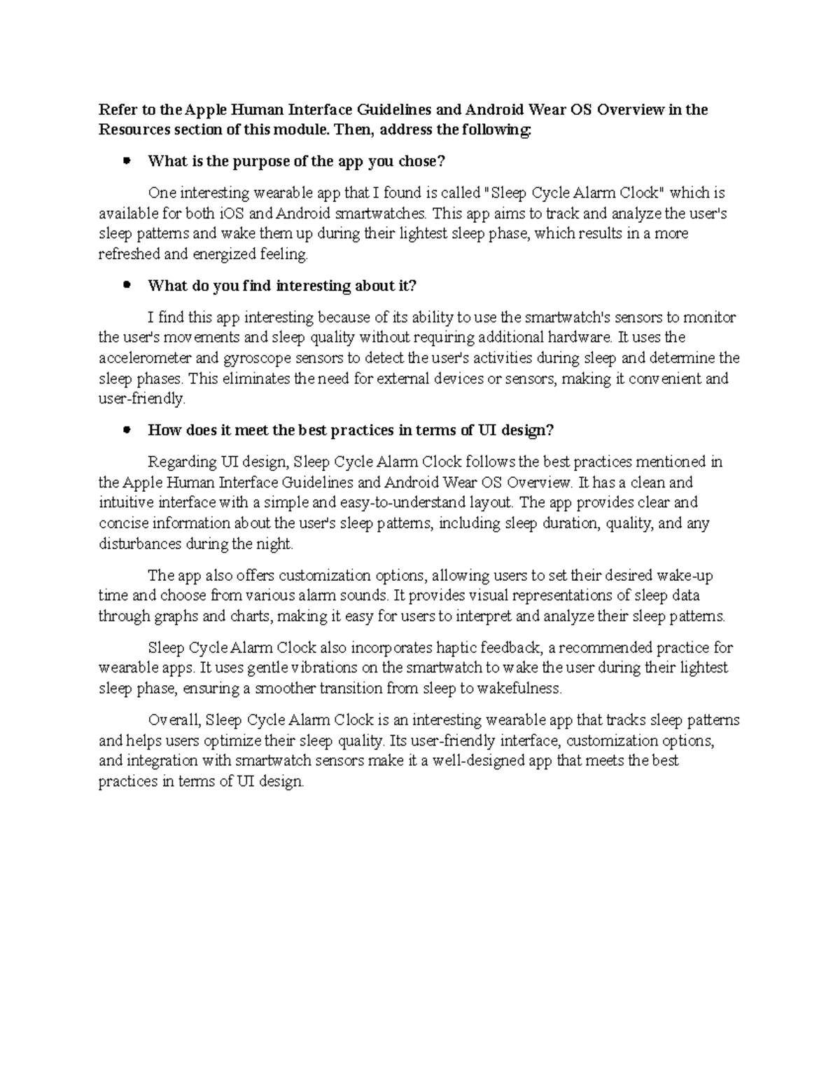 Disscussion - Help on Discussion - Refer to the Apple Human Interface ...