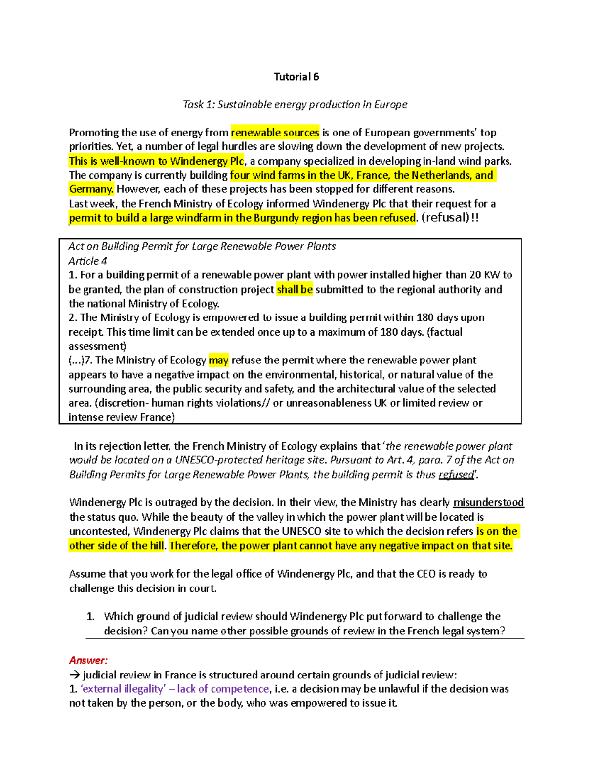 Tutorial 6 admin - .lllkkk - Tutorial 6 Task 1: Sustainable energy ...