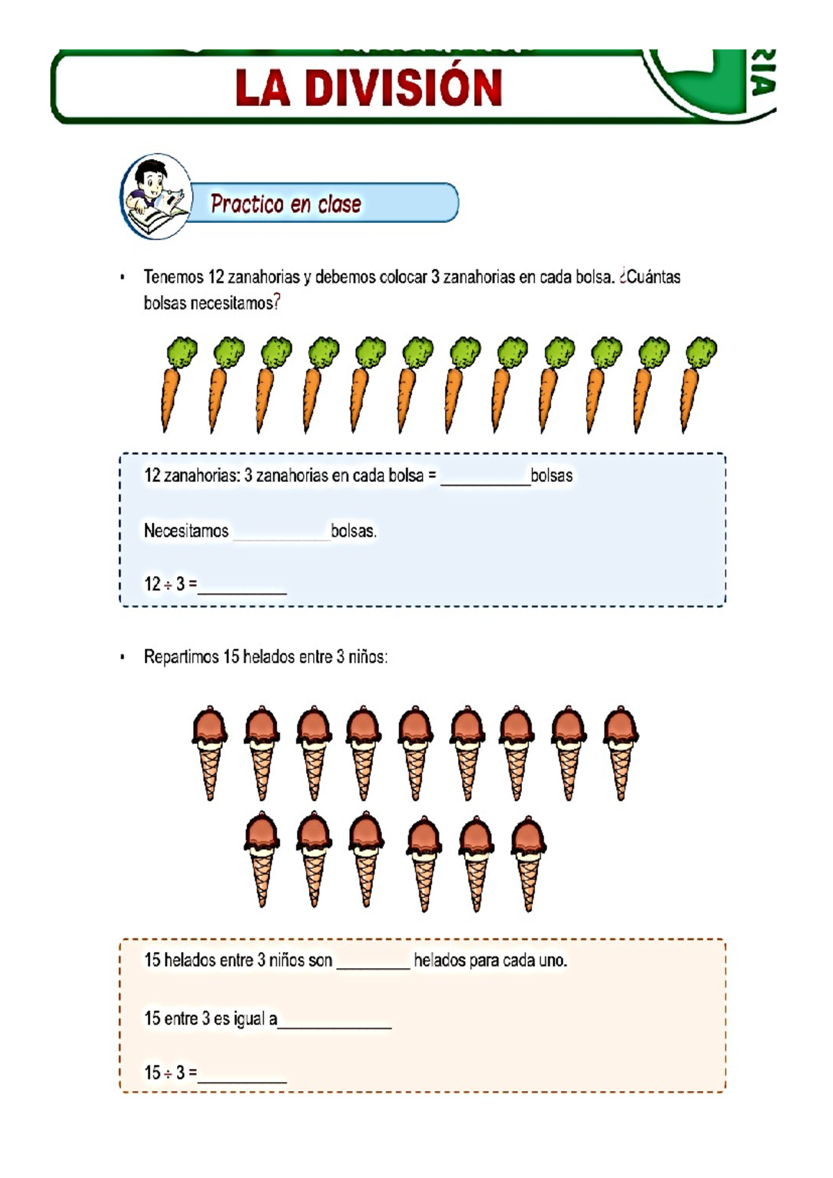 secuencia didáctica sobre división - Dividir en términos, matemáticas ...