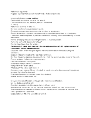 Logic Class Notes #7 - Key definitions - Definitions Extensional ...