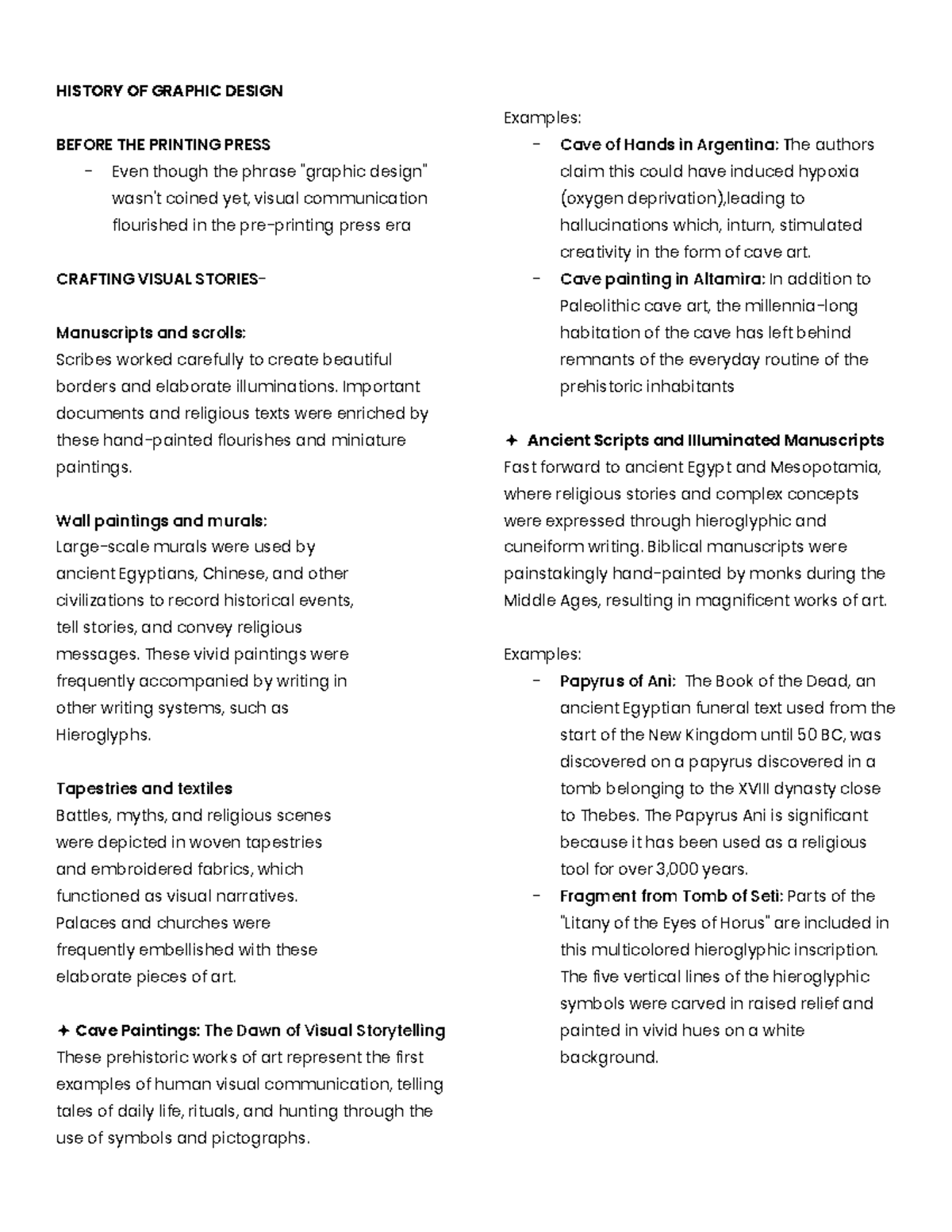 BMMA102 Reviewer - History of early graphic design and different art ...