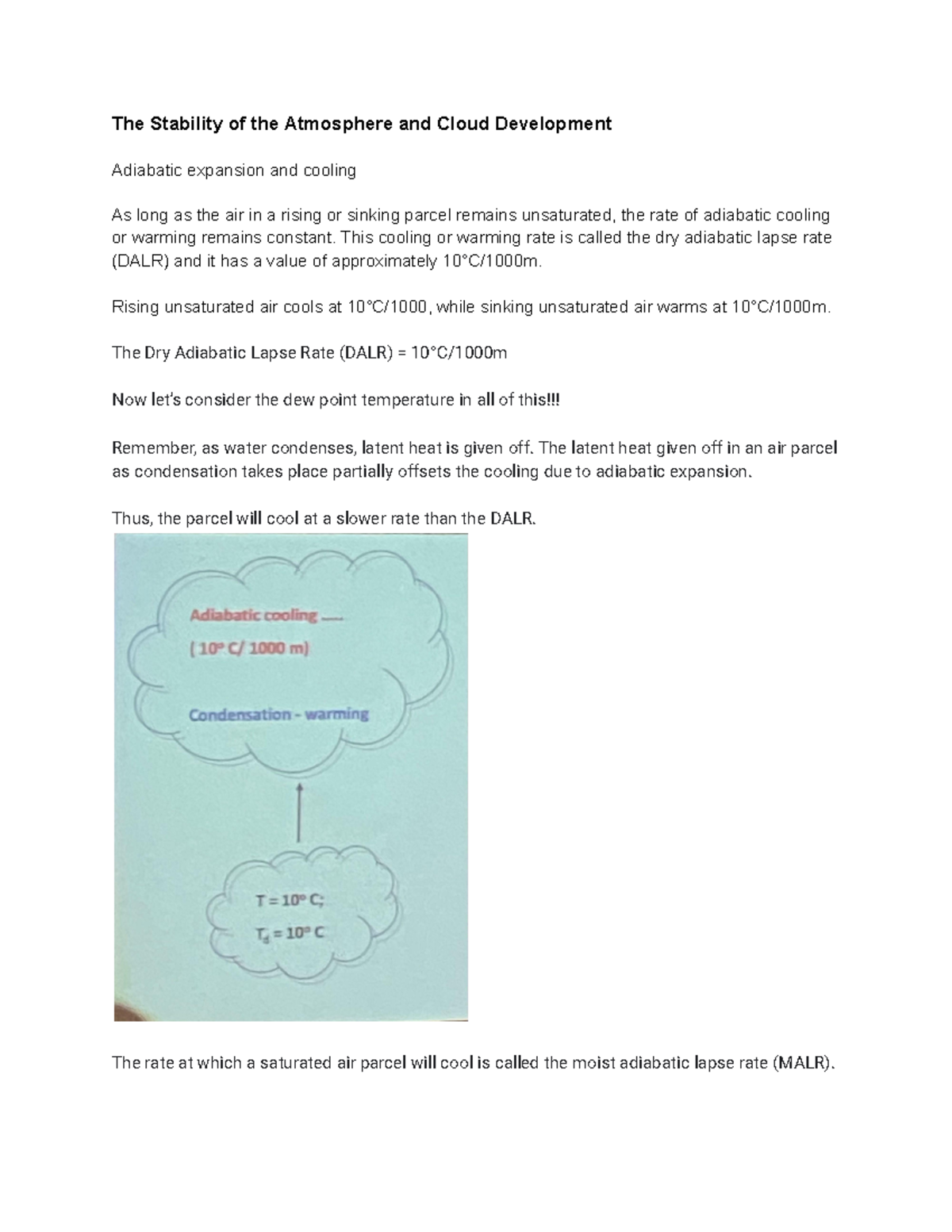 GEOG220 - Apr 14 - Dan Leathers - The Stability of the Atmosphere and ...