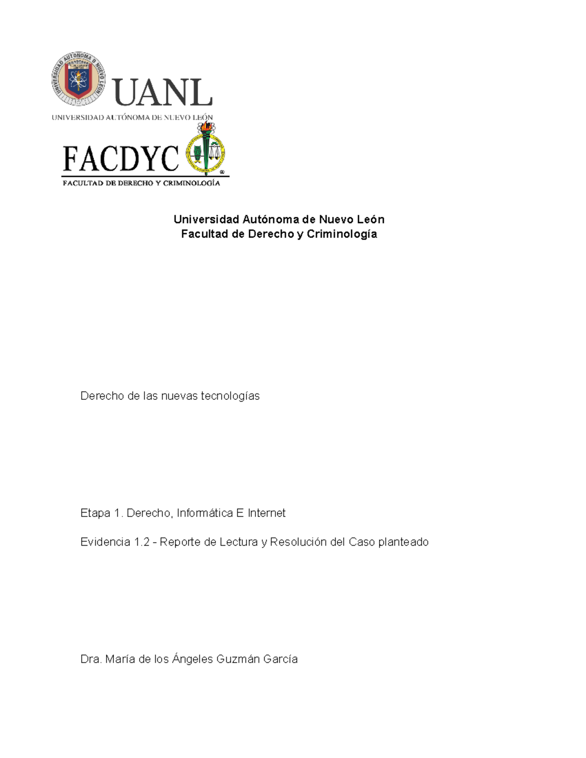 LGMF EV1 - Reporte de Lectura y Resolución del Caso planteado ...