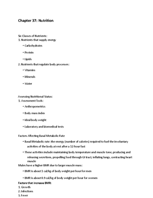 NURS 199 Notes - NURSING 199 NOTES NURSING PROCESS A systematic method ...