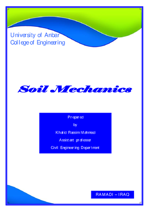 Soil lab report - soil mechanics lab manual - Experiment # 1 (A): Water ...