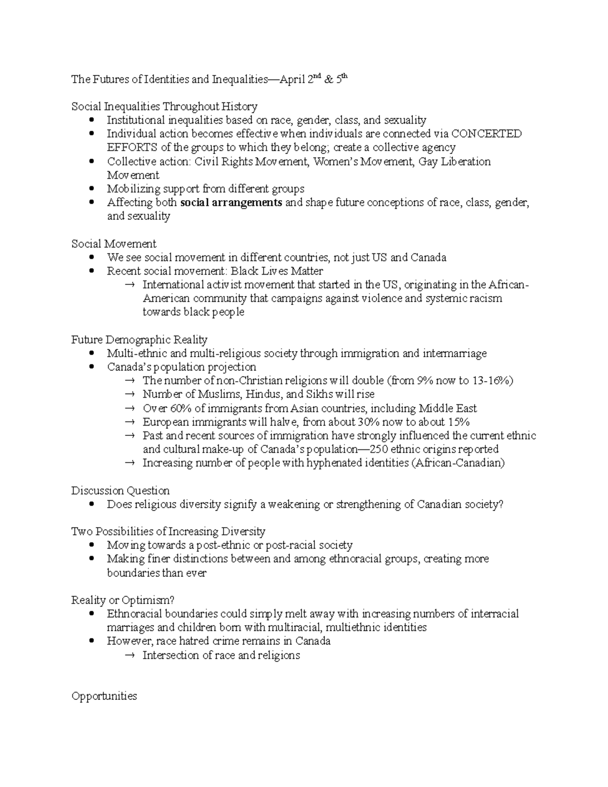 The Futures of Identities and Inequalities—April 2nd & 5th - The ...