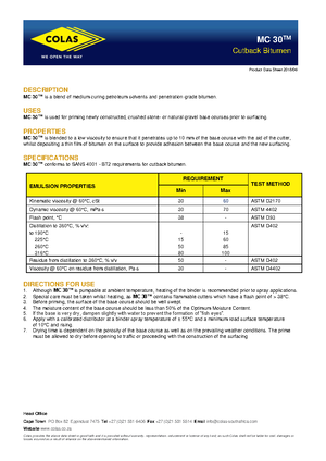 Colprime-e - Road construction - Head Office Cape Town PO Box 82 ...