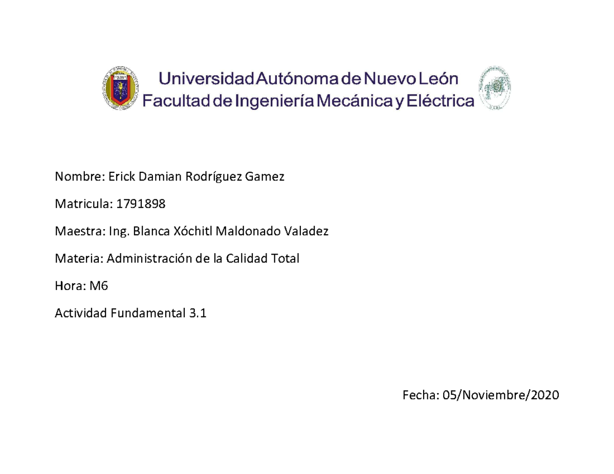 1791898 Rodriguez Gamez Grupo 003 Act. Fundamental 3 - Nombre: Erick ...
