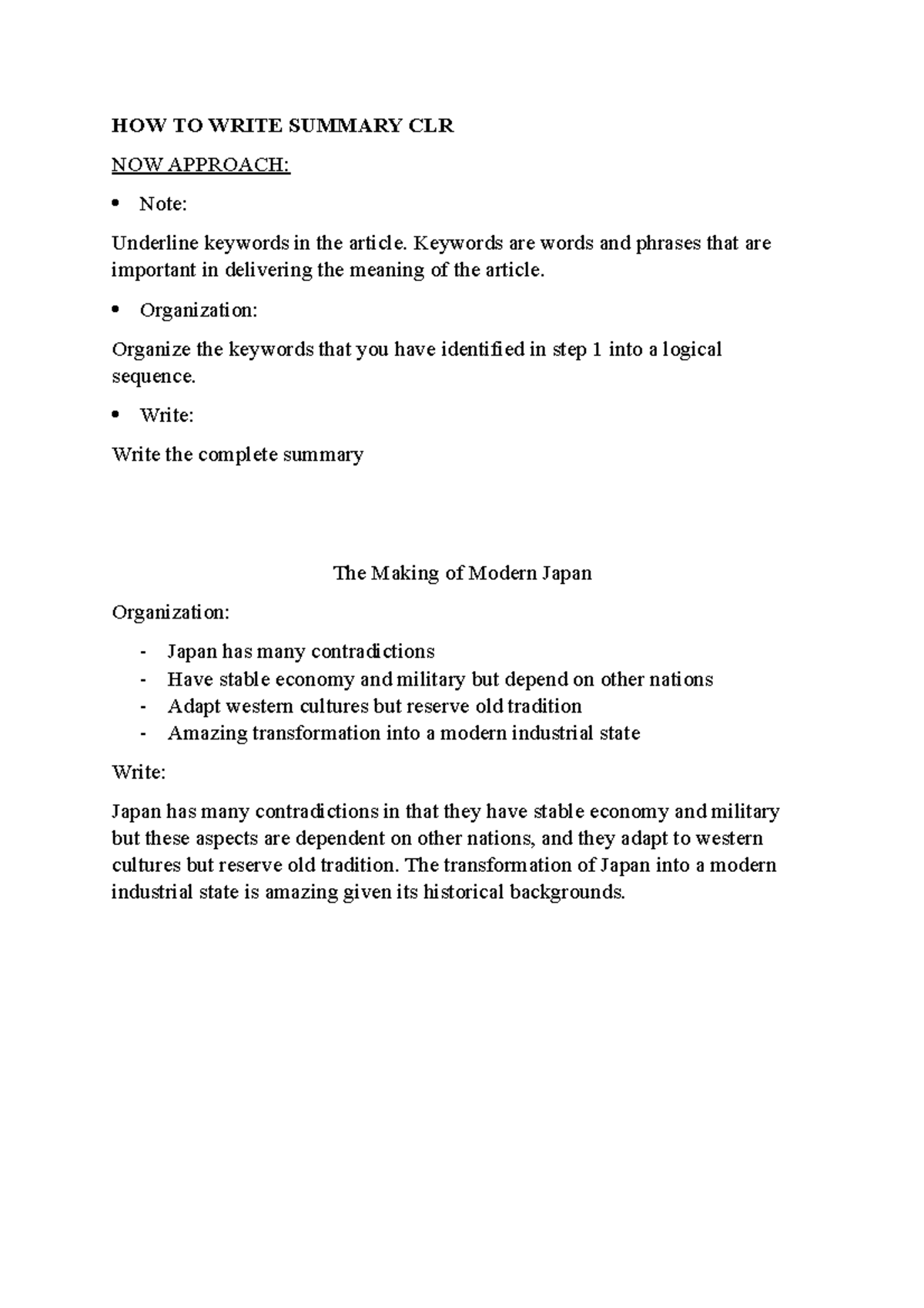 Critical literature review - HOW TO WRITE SUMMARY CLR NOW APPROACH ...