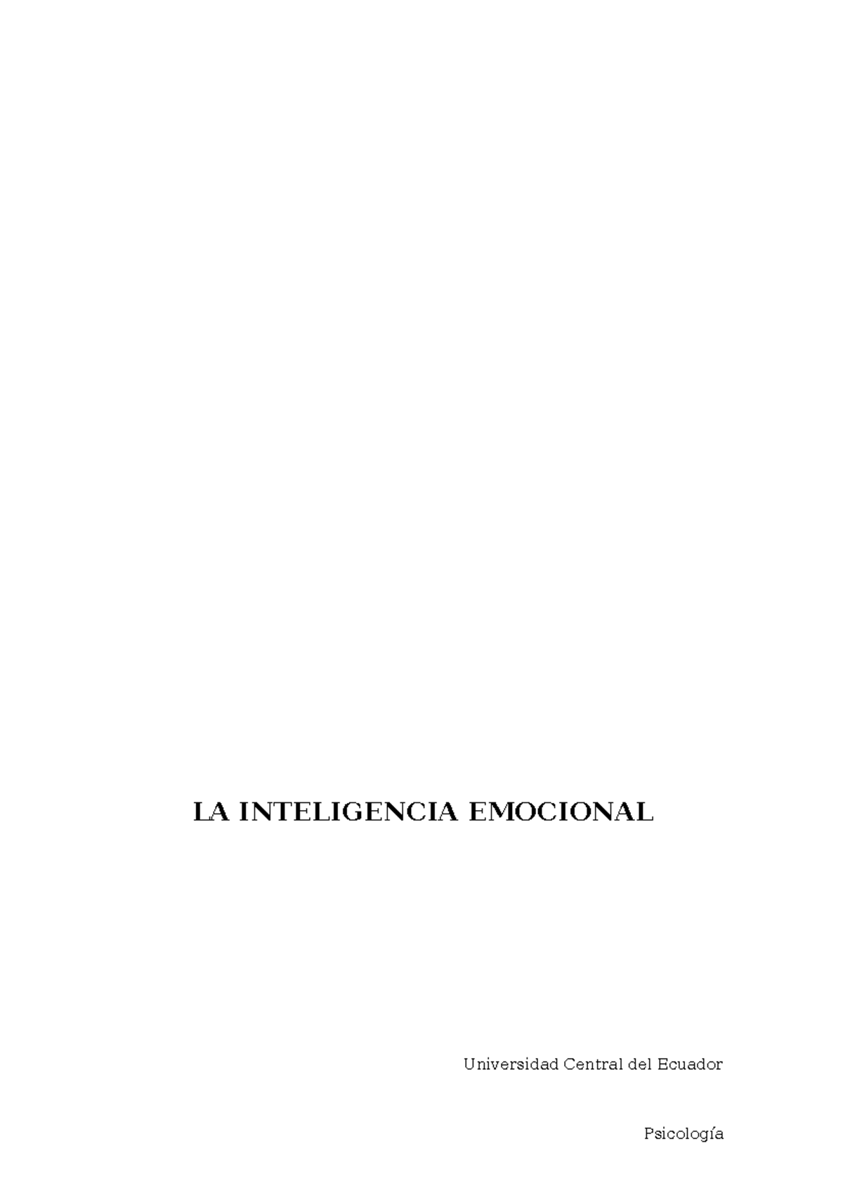 La inteligencia emocional - Resumen Según el Dr. Gary Goleman la ...