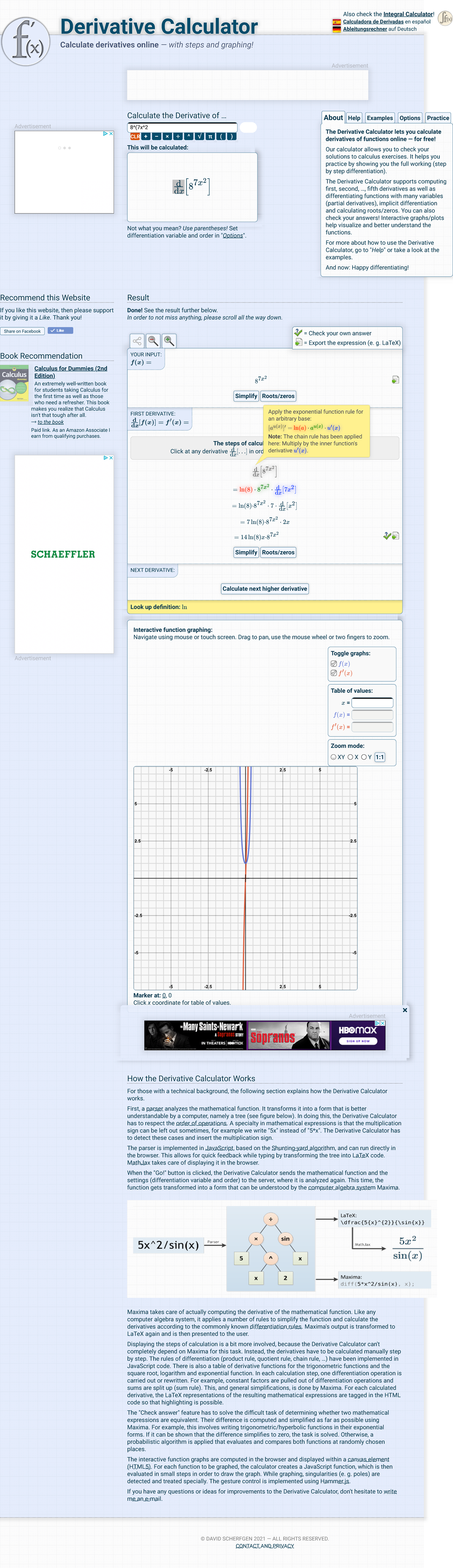 Derivative Calculator • With Steps - Advertisement Go! The Derivative ...