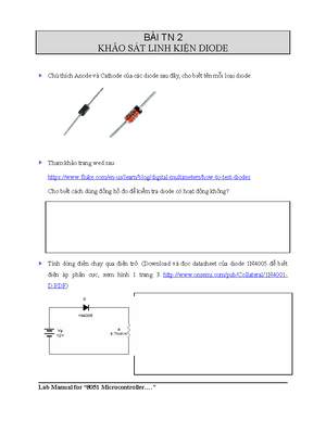 2 ECE LAB4 Diode Application - EXAMINE APPLICATION OF DIODE OBJECTIVES: Know how to use Analog ...