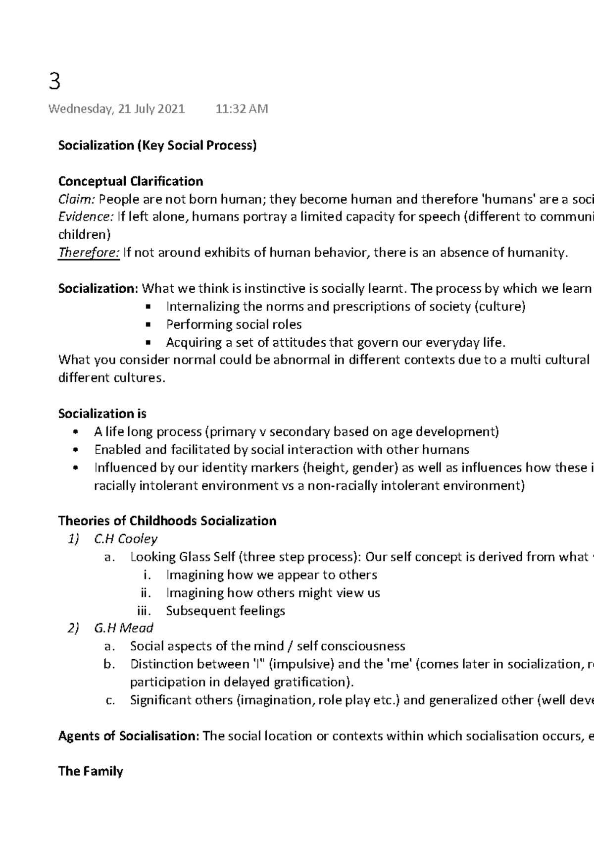 Socialization (Key Social Process) - Socialization (Key Social Process ...