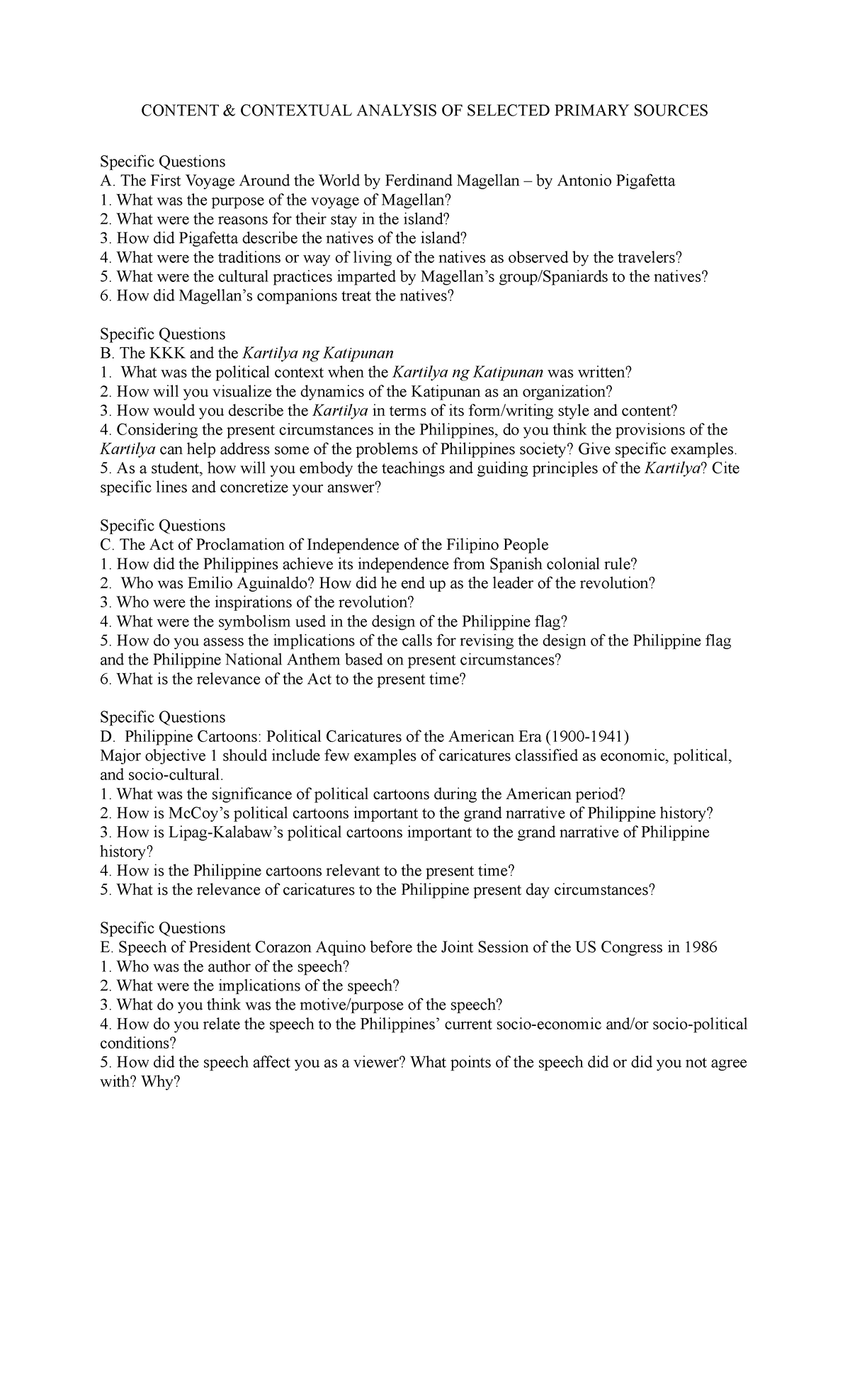 Content and Contextual Analysis - CONTENT & CONTEXTUAL ANALYSIS OF ...