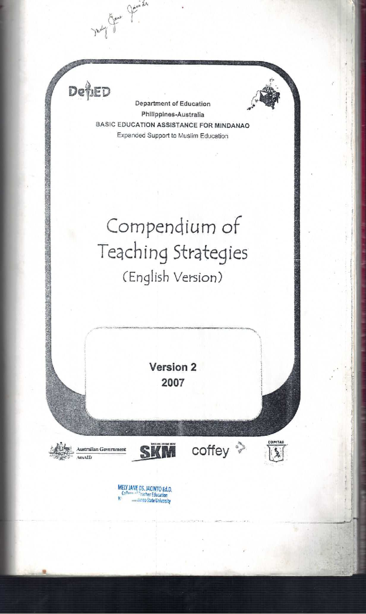 Compendium of Teaching Strategies - Job Enhancement English Program 1 ...