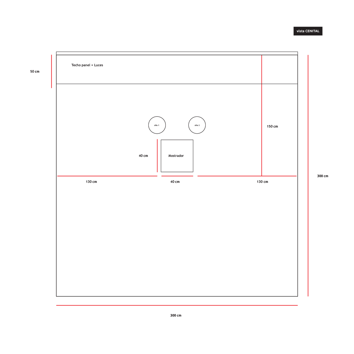 Stand Black - cvbcvbcvb - vista CENITALvista CENITAL 300 cm300 cm ...